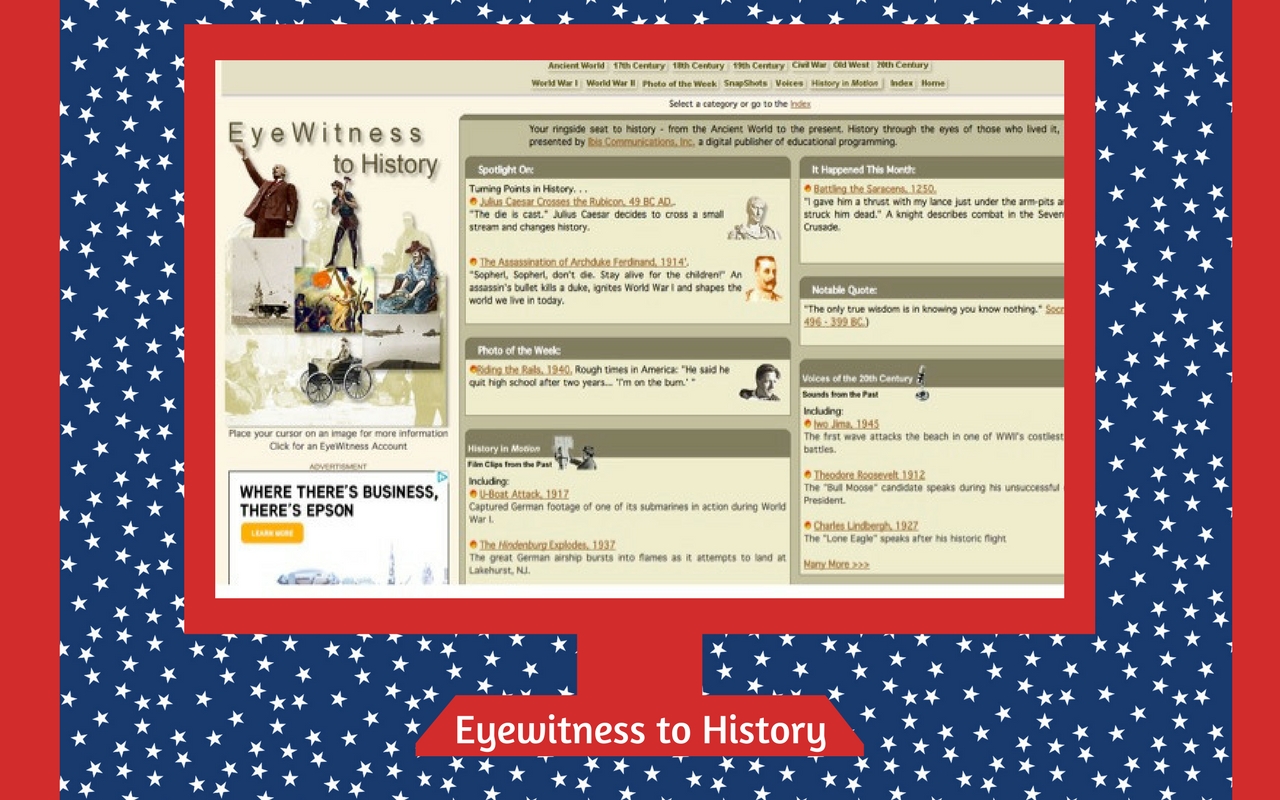 Six Seriously Sensational Social Studies Sites