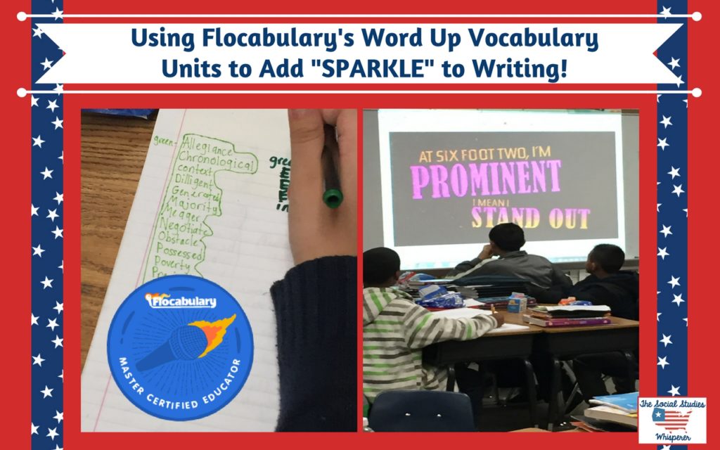 Using Flocabulary's Vocabulary units as SPARKLE words